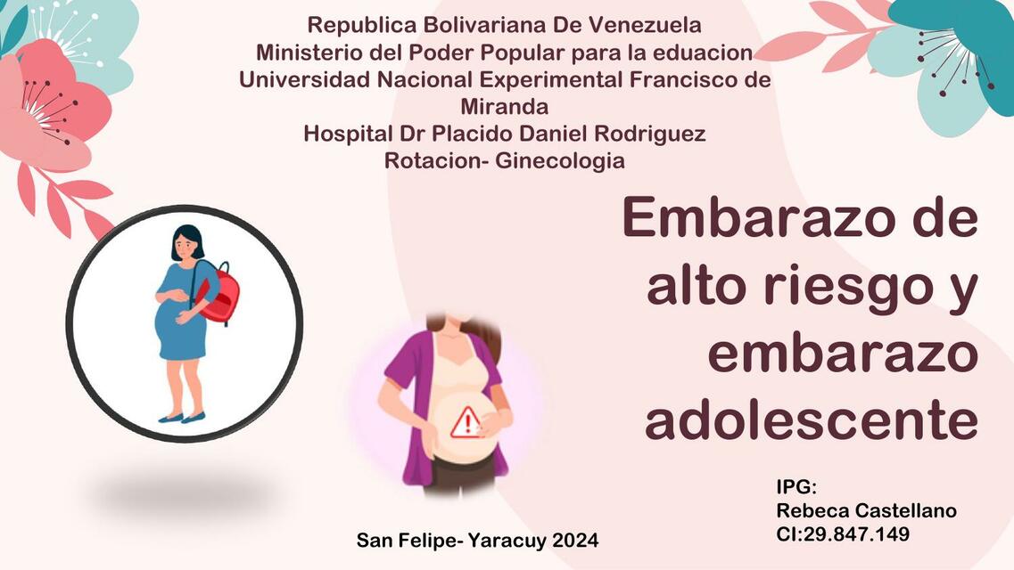 ARO Y ADOLESCENTE EMBARAZADA | rebeca castellano | uDocz