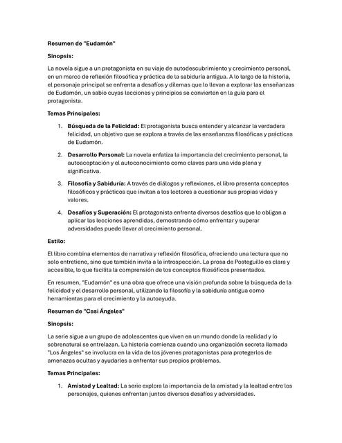 SINOPSIS DE EUDAMON | AEPSIUX | uDocz