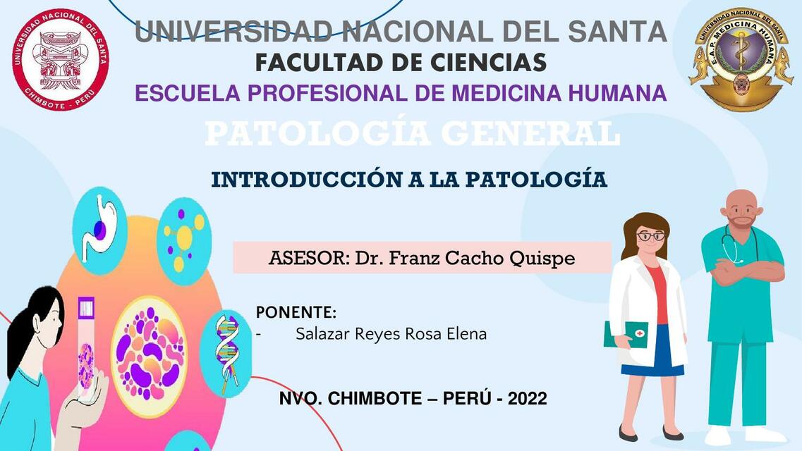 Introducción a la patología | Rosa Elena Salazar Reyes | uDocz