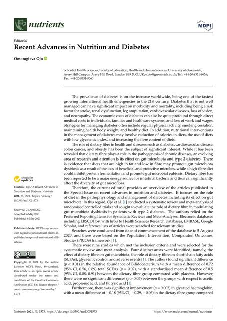 Recent Advances in Nutrition a | Julieta | uDocz