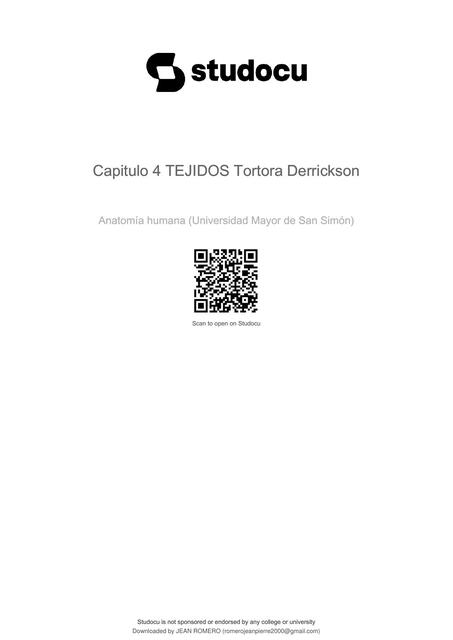Capitulo 4 Tejidos Tortora Derrickson Tom Udocz