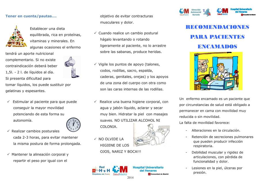 recomendaciones para pacientes encamados v2 | Sinthia | uDocz
