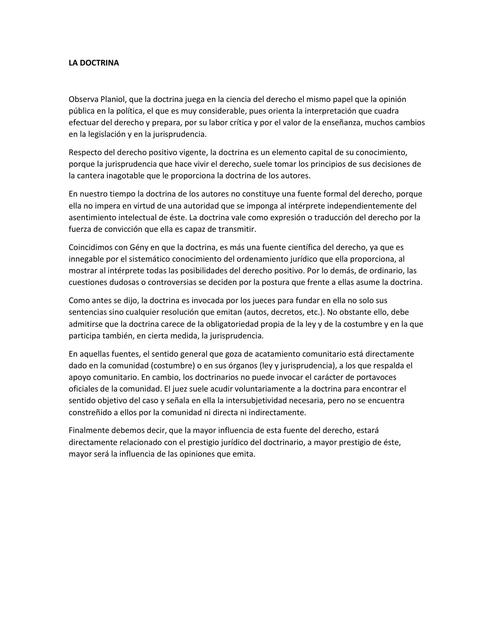 LA DOCTRINA | Ana Gisela Mercado | uDocz