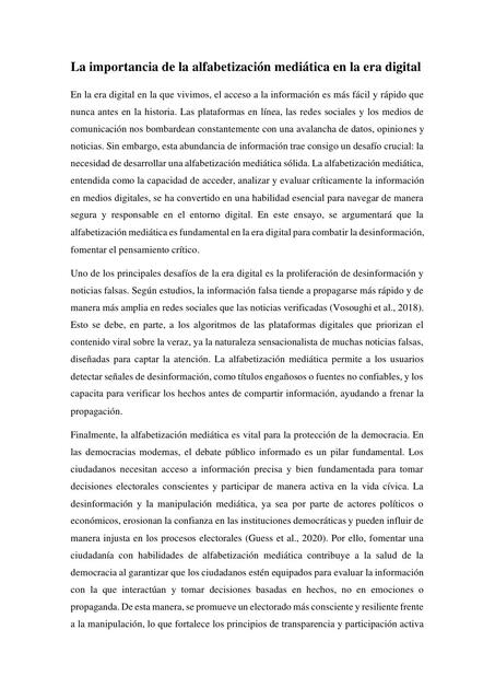 ENSAYO | Julio | uDocz