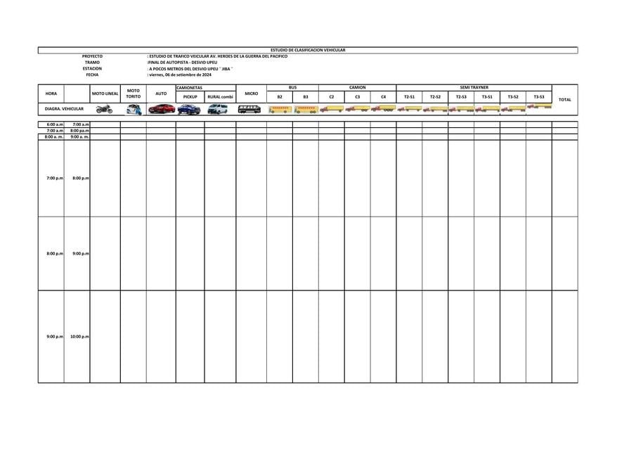 PLANTILLA CONTEO VEHICULAR xlsx | HT | uDocz