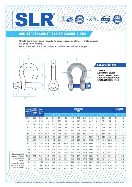 ft slr grillete tipo lira g 209 | katherine | uDocz