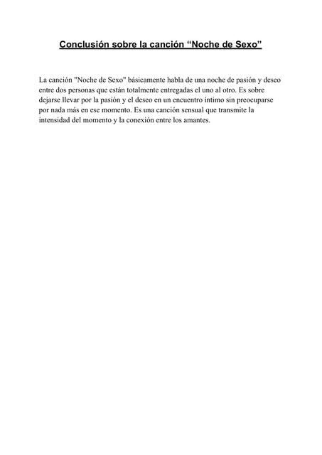 Conclusión canción | Java | uDocz