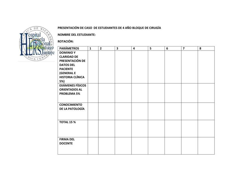 presentacion de caso DE ESTUDIANTES DE 4 AÑO BLOQU | lennard | uDocz