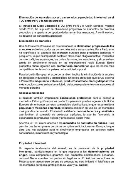 Aspectos técnicos del TLC | Fernanda Alca | uDocz