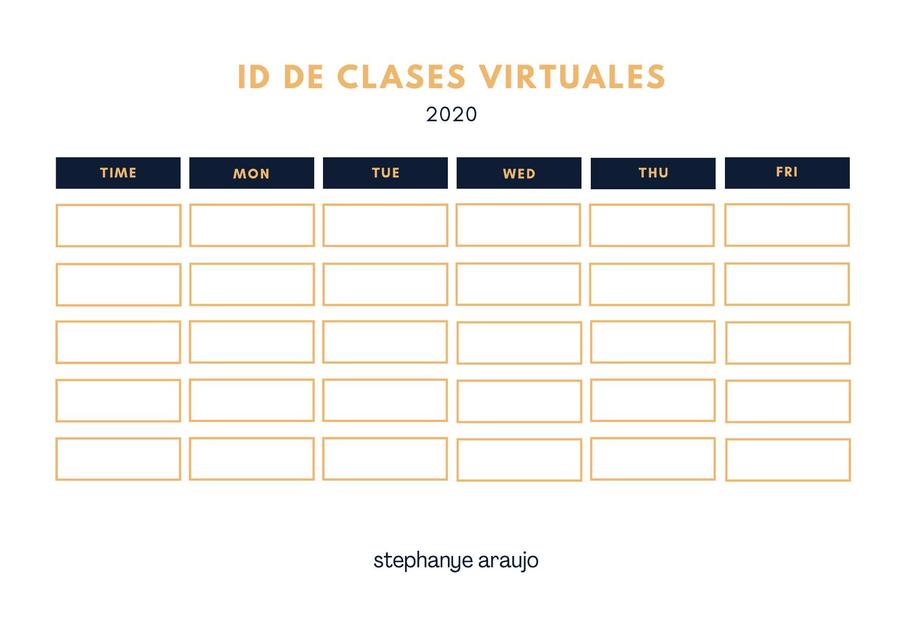 Yellow and Dark Blue Geometric Pattern Teacher Class Schedule | stephy ...