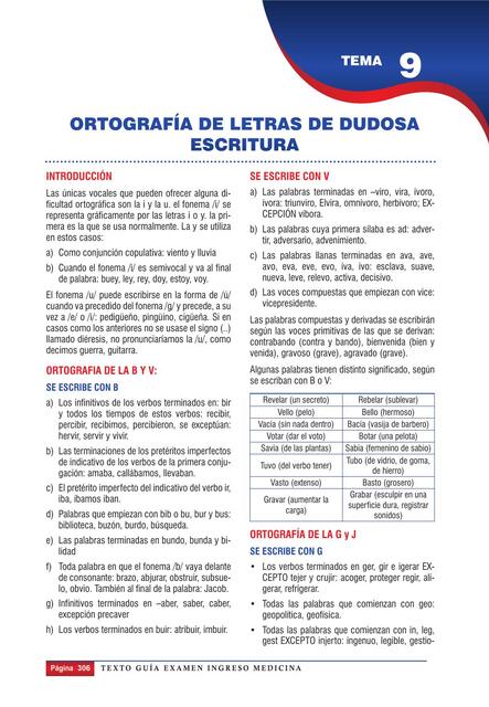 ortografía de letras de dudosa escritura | Damaris | uDocz