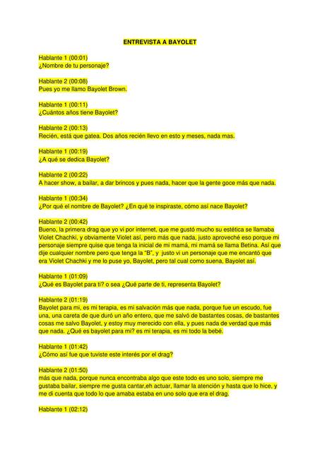 Entrevista a Bayolet | Henry | uDocz