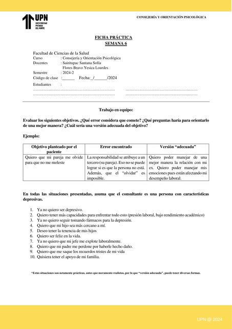 Flashcards de FICHA DE PRÁCTICA SEMANA N06 | Por Gabriela | uDocz