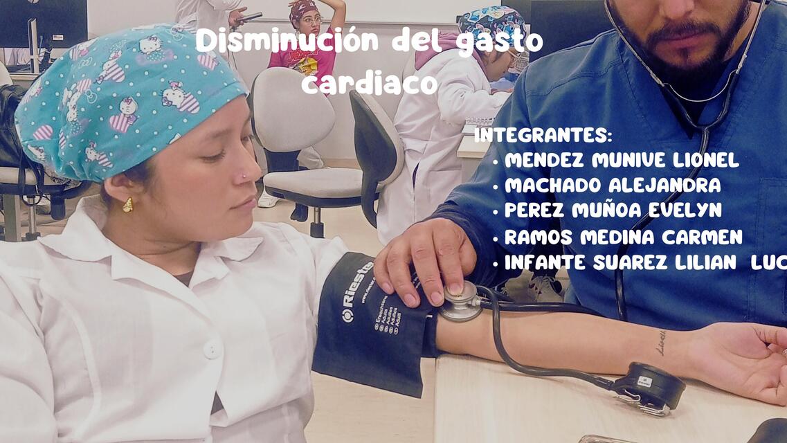 Disminución del gastro cardíaco | Lilian Lucero | uDocz