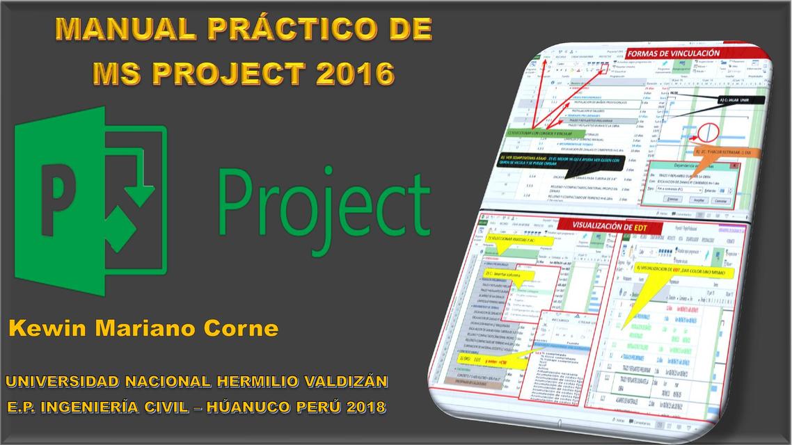 MANUAL PRÁCTICO DE MS PROJECT | Julio Cesar Espinoza Vasquez | uDocz