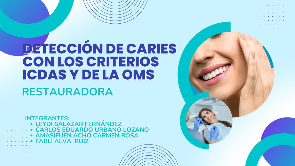 Detección de Caries con los Criterios ICDAS y de la OMS | Leydi Melissa | uDocz