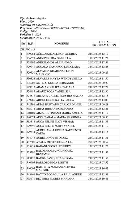 Flashcards de oftalmologia | Por Gladys | uDocz