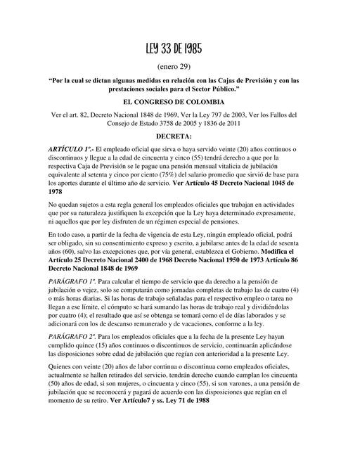 LEY 33 DE | TATAN | uDocz