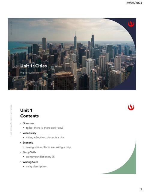 Flashcards de 1 Unit 1 lesson 2 | Por Pablo | uDocz