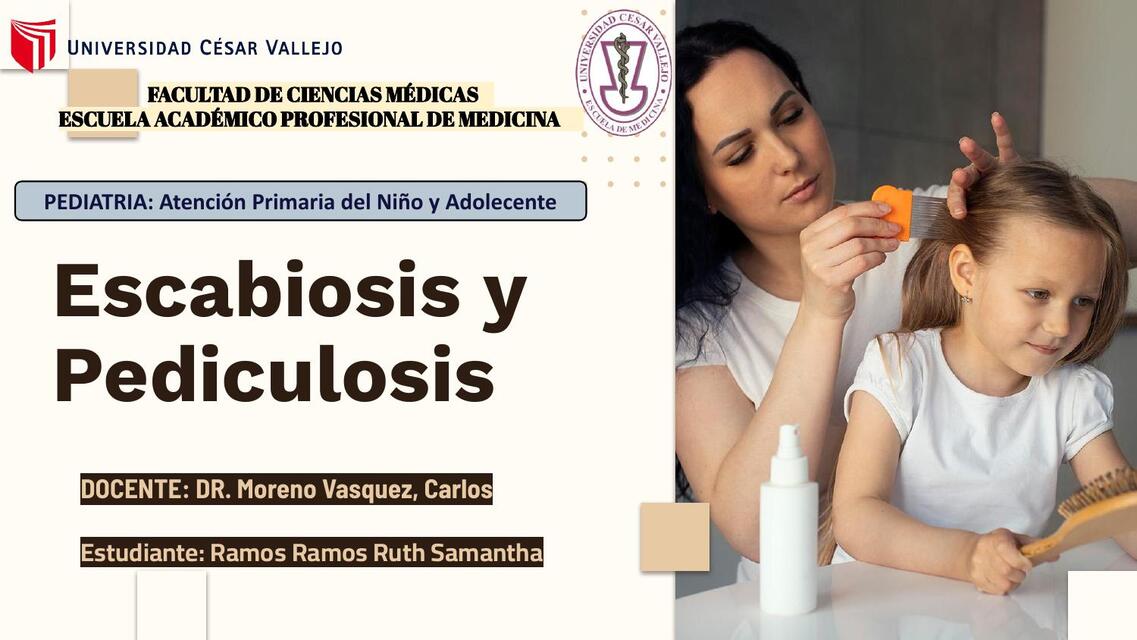 PEDICULOSIS Y ESCABIOSIS | Marlene Olinda Arrascue campos | uDocz