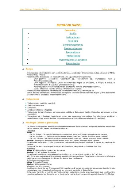 METRONIDAZOL | SOFIA YULIAN | uDocz