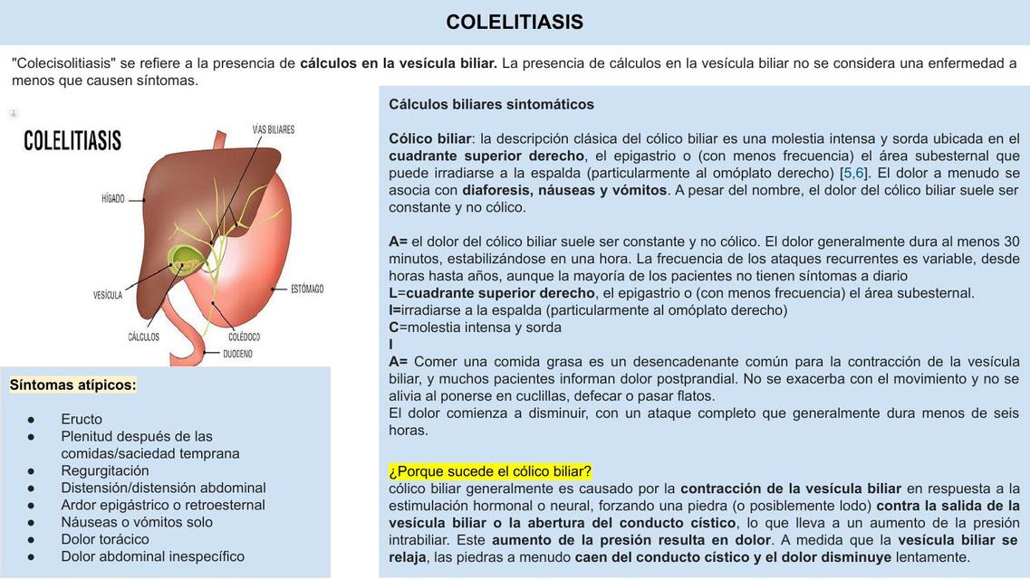 COLELITIASIS ECOE MEDICINA 3 GASTROENTEROLOGÍA | Medical student Kath ... COLELITIASIS ECOE MEDICINA 3 GASTROENTEROLOGÍA | Medical student Kath ...
