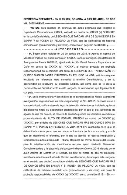 Resolución a la orden de aprensión | Universo Jurídico | uDocz