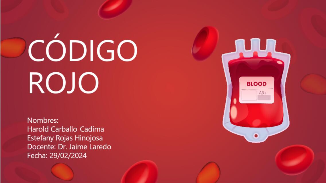 codigo rojo | Lobo Fernandez Kevin Daniel | uDocz