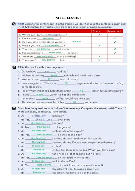 WORKBOOK UNIT 4 LESSON 1 | IVAN CAIRA | uDocz