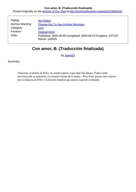 Con amor Benjamin Tomo 2 | Maricela | uDocz