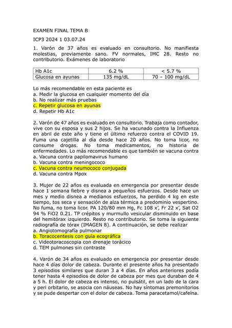 CLAVE EXAMEN FINAL ICP3 1 TEMA B | Un Futuro | uDocz