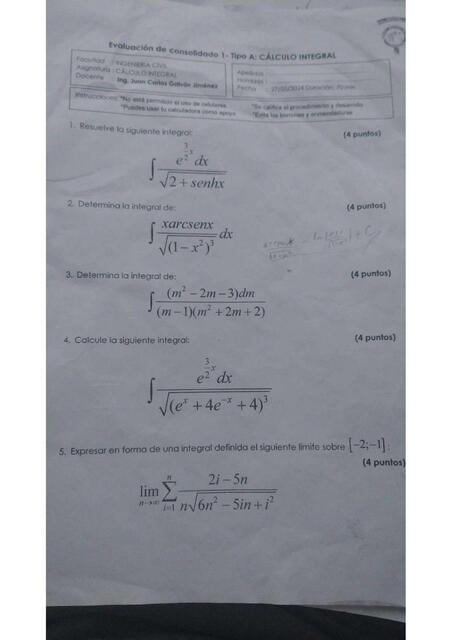 CALCULO INTEGRAL | Jhon | uDocz