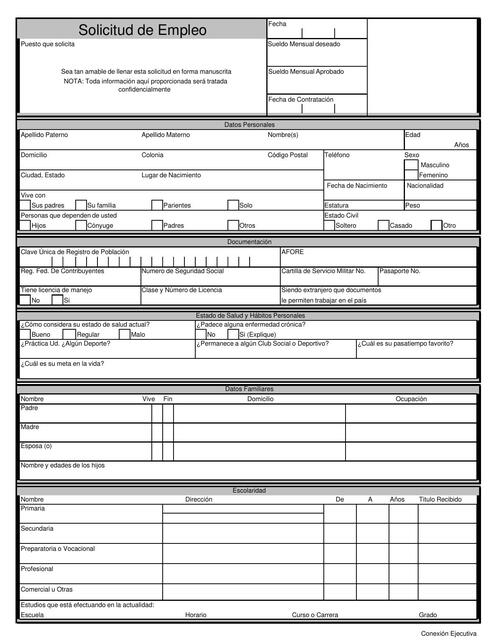 solicitud de empleo | Marisol | uDocz