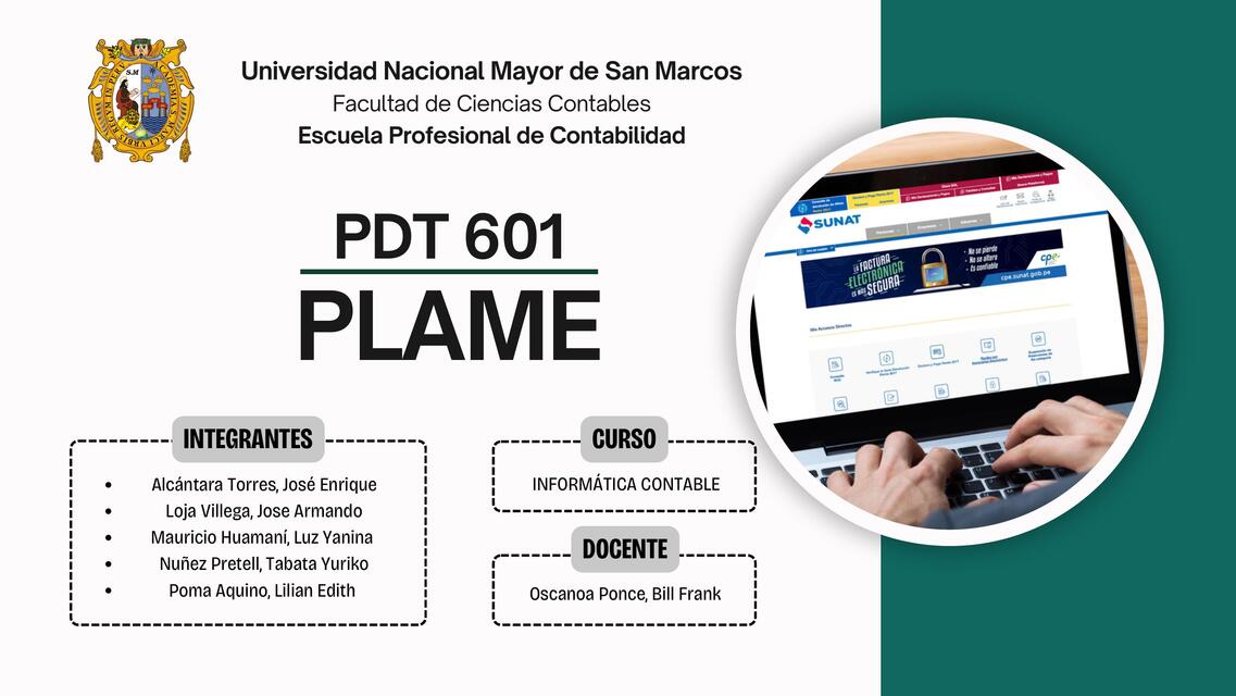 PDT 601 PLAME | Pablo | uDocz