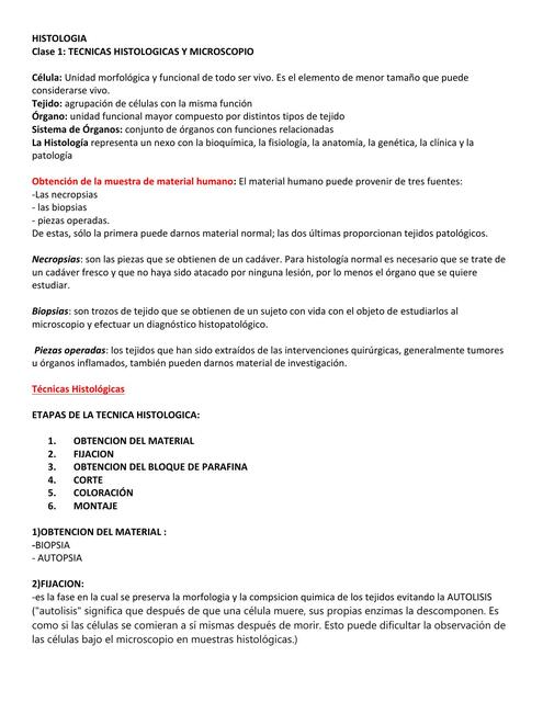 HISTO CLASE 1 RESUMEN | | uDocz