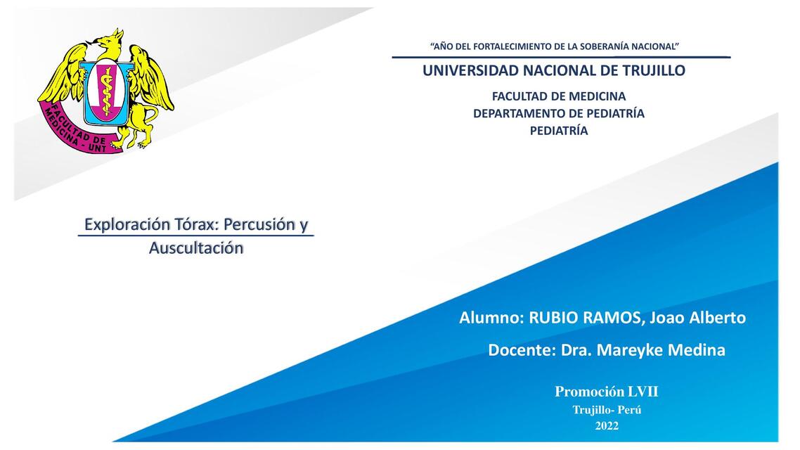 Exploración Tórax Percusión y Auscultación | JOAO RUBIO | uDocz