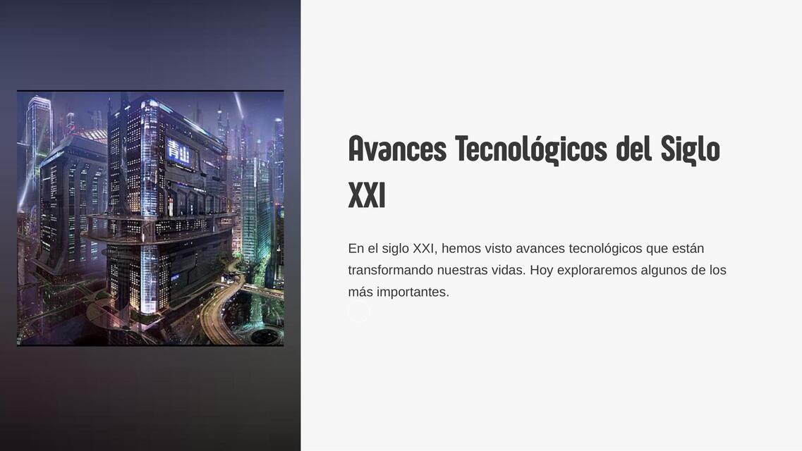 Avances Tecnologicos del Siglo XXI pptx | Sonicboom | uDocz