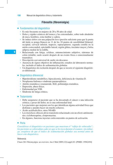 Fibrositis (fibromialgia) | Full ciencia | uDocz