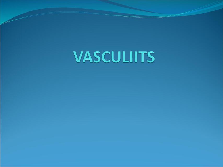 VASCULITIS | DIGITAL MEDICINA | uDocz