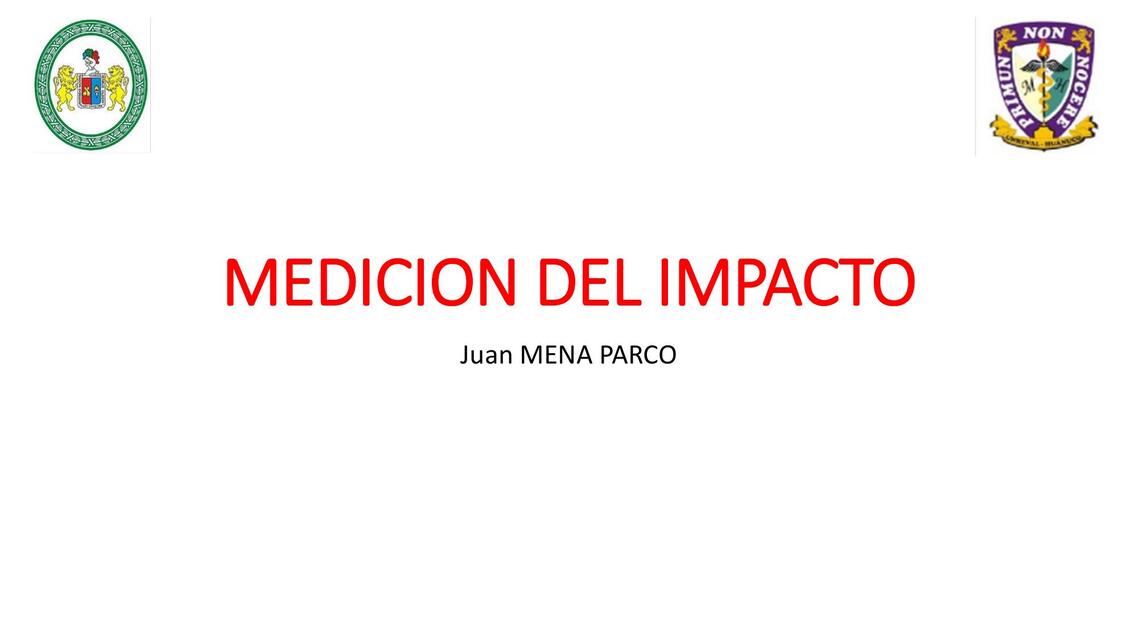 Clase 9 Medicion del impacto 1 | MARIA ENCARNACION | uDocz