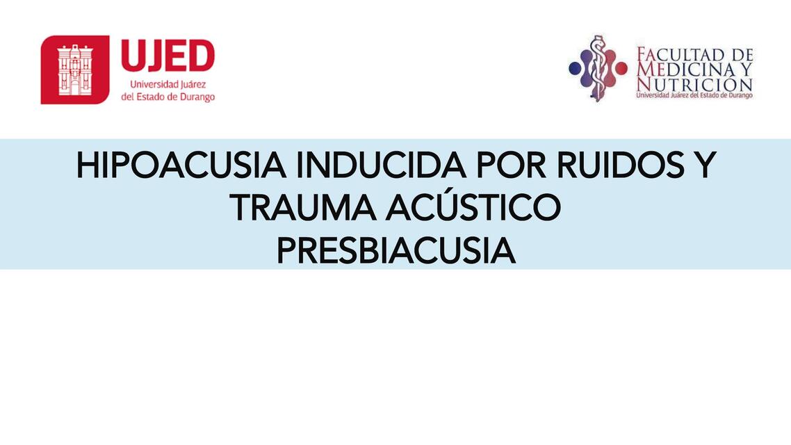 Hipoacusia inducida por ruidos y trauma acústico p | Monica Patricia ...