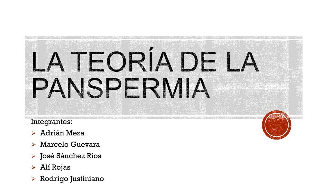 La teoría de la panspermia | Carlos Daniel | uDocz