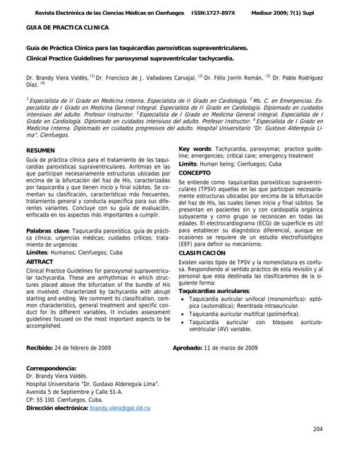 Arritmia TSVP | D1ego Pascaci0 | uDocz