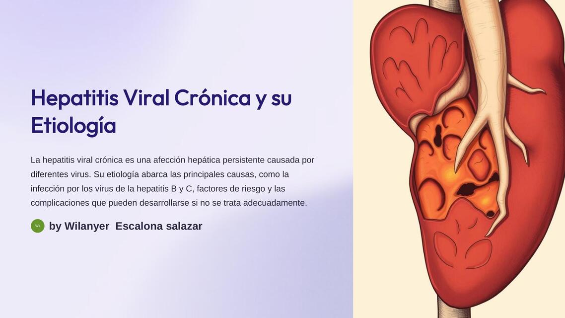 Hepatitis Viral Cronica y su Etiologia | Génesis | uDocz