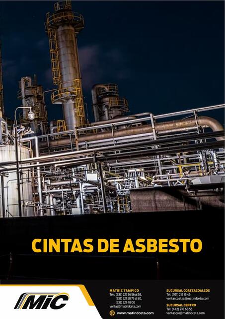CINTA DE ASBESTO | Roberto Garcia | uDocz