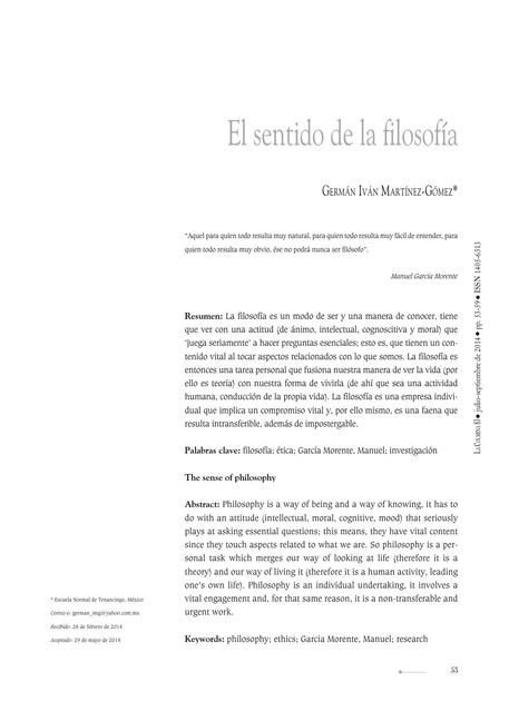 Dialnet ElSentidoDeLaFilosofia | MasterFlame | uDocz