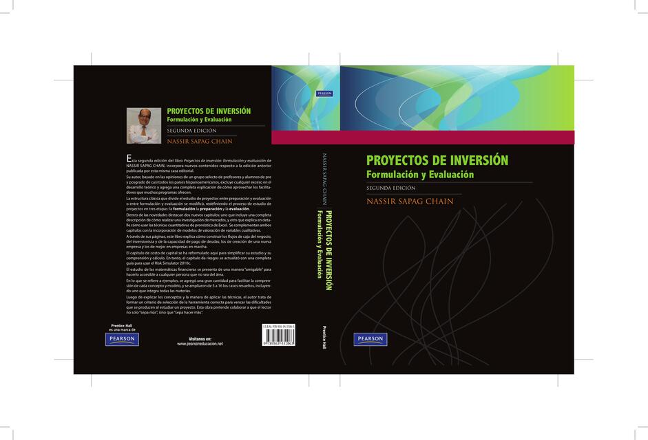LIBRO: PROYECTOS DE INVERSIÓN, FORMULACION Y EVALUACION - NASSIS SAPAG ...