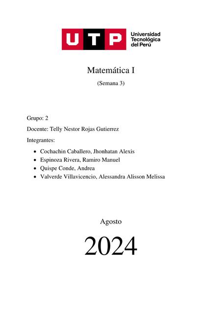 Matemática I EjerciciosS3 | galaxia | uDocz