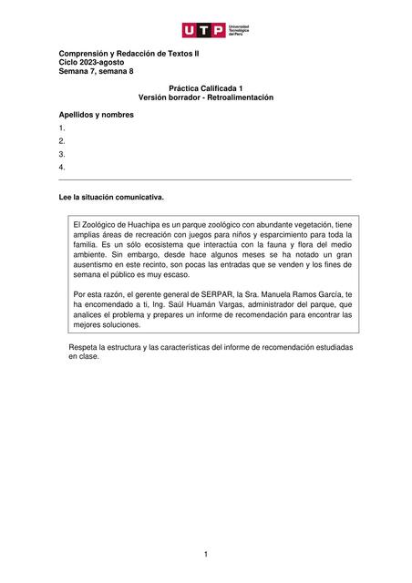 Práctica calificada 1 | Esthefany | uDocz