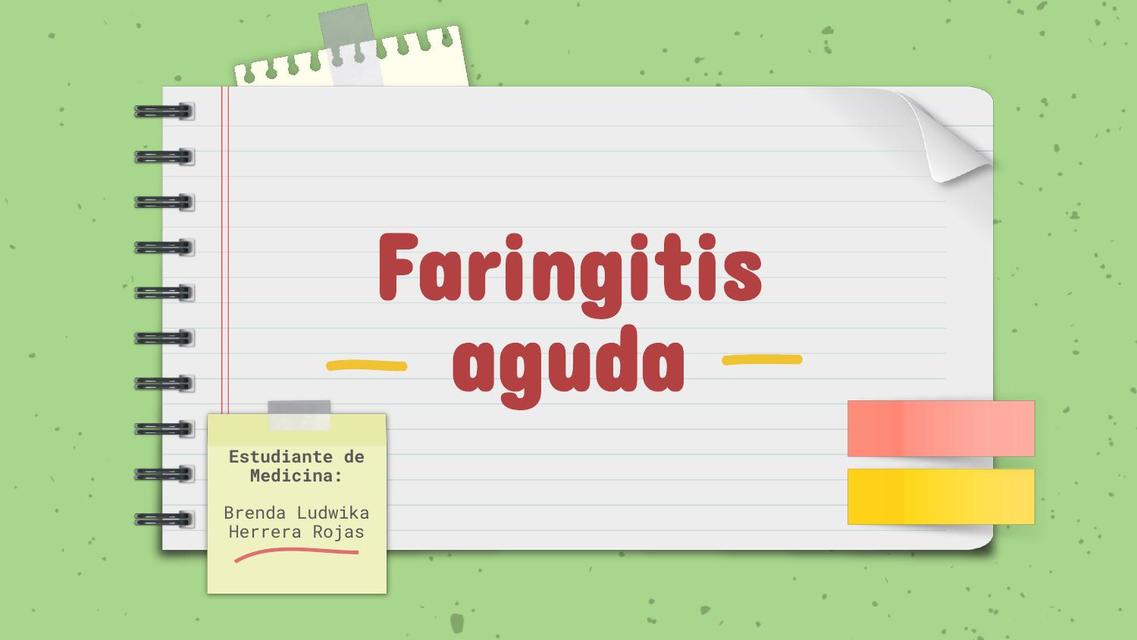 Resúmenes de Faringitis | Descarga apuntes de Faringitis